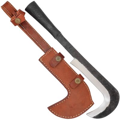 High Carbon Steel Hand Forged Functional DIY Medieval Billhook w ...