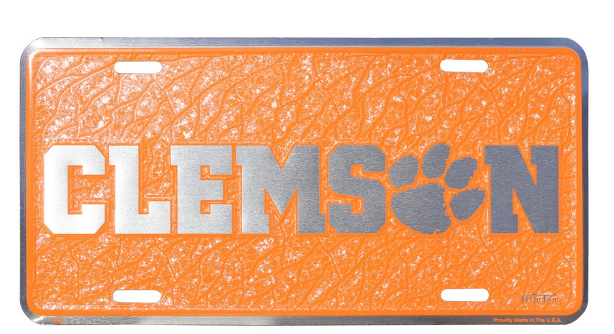 Clemson Tigers Mosaic Aluminum Metal Novelty License Plate Sign Tag | eBay
