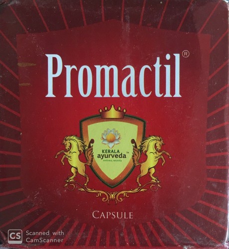PROMACTIL CAPSULES/ 100% AYURVEDIC/ PURE NATURAL AND HERBAL SUPPLEMENT ...