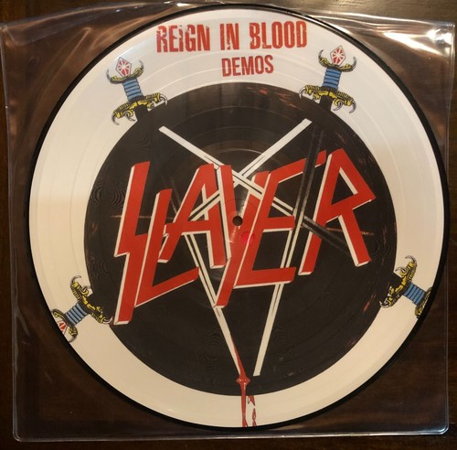 SLAYER Reign in Blood DEMOS PICTURE LP disc kreator destruction celtic ...