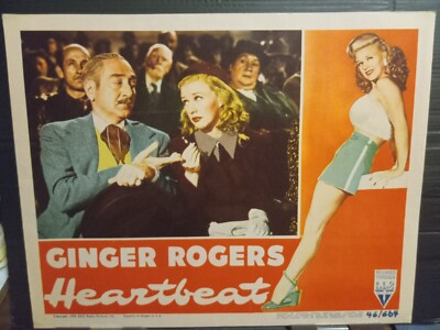 Lobby Card 1946 HEARTBEAT Ginger Rogers tries to pickpocket Adolph ...