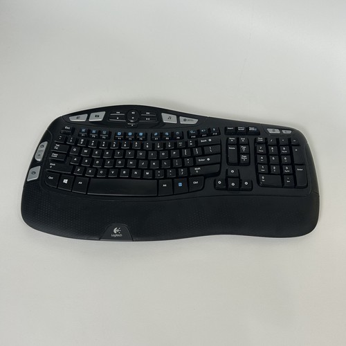 Logitech K350 Black Wave Unifying Wireless Keyboard NO USB RECEIVER ...