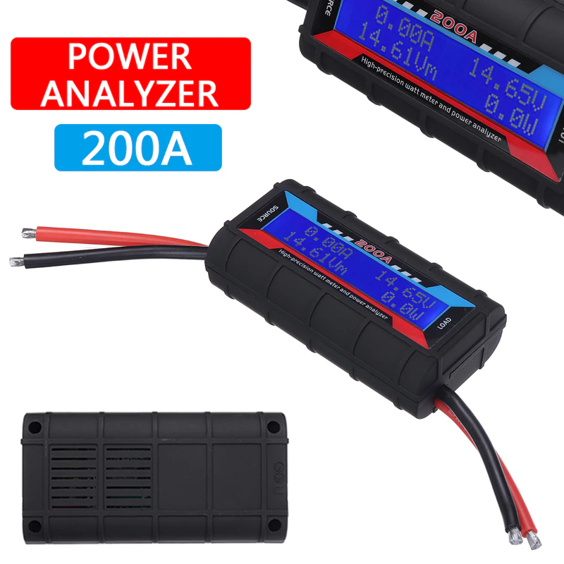 200A DC Digital Monitor LCD Volt Amp Meter Analyzer For RC Battery ...