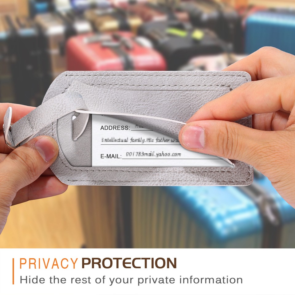 (2 Pack) Luggage Tags Bag Suitcase Identifier Backpack Labels Travel ...