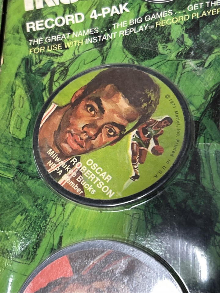 (2) 1971 Mattel Instant Replay NBA Stars NEW Wilt Havlicek West Pete ...