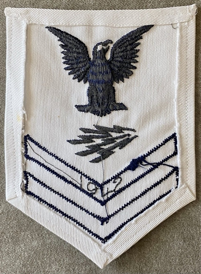 WWII 1942 dated US Navy Rate Radioman 2nd Class Petty Officer rank ...