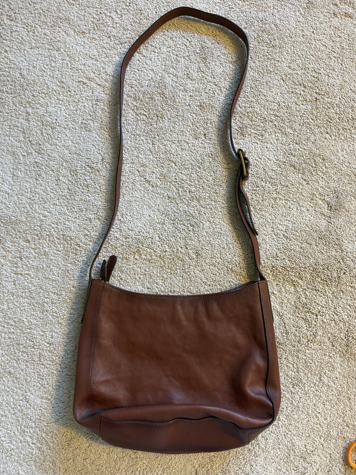 Frye Olivia Large Crossbody Cognac Tan Brown Bag Purse | eBay