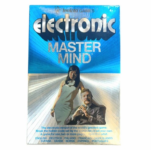 Invicta Master Mind Electronic Handheld Game 5000 1977 In Original Box ...