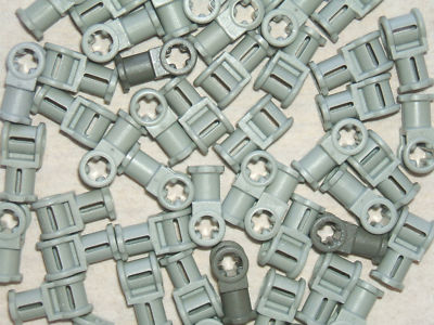 LEGO 10 x Technic End Connector with Axle Hole GREY | eBay UK