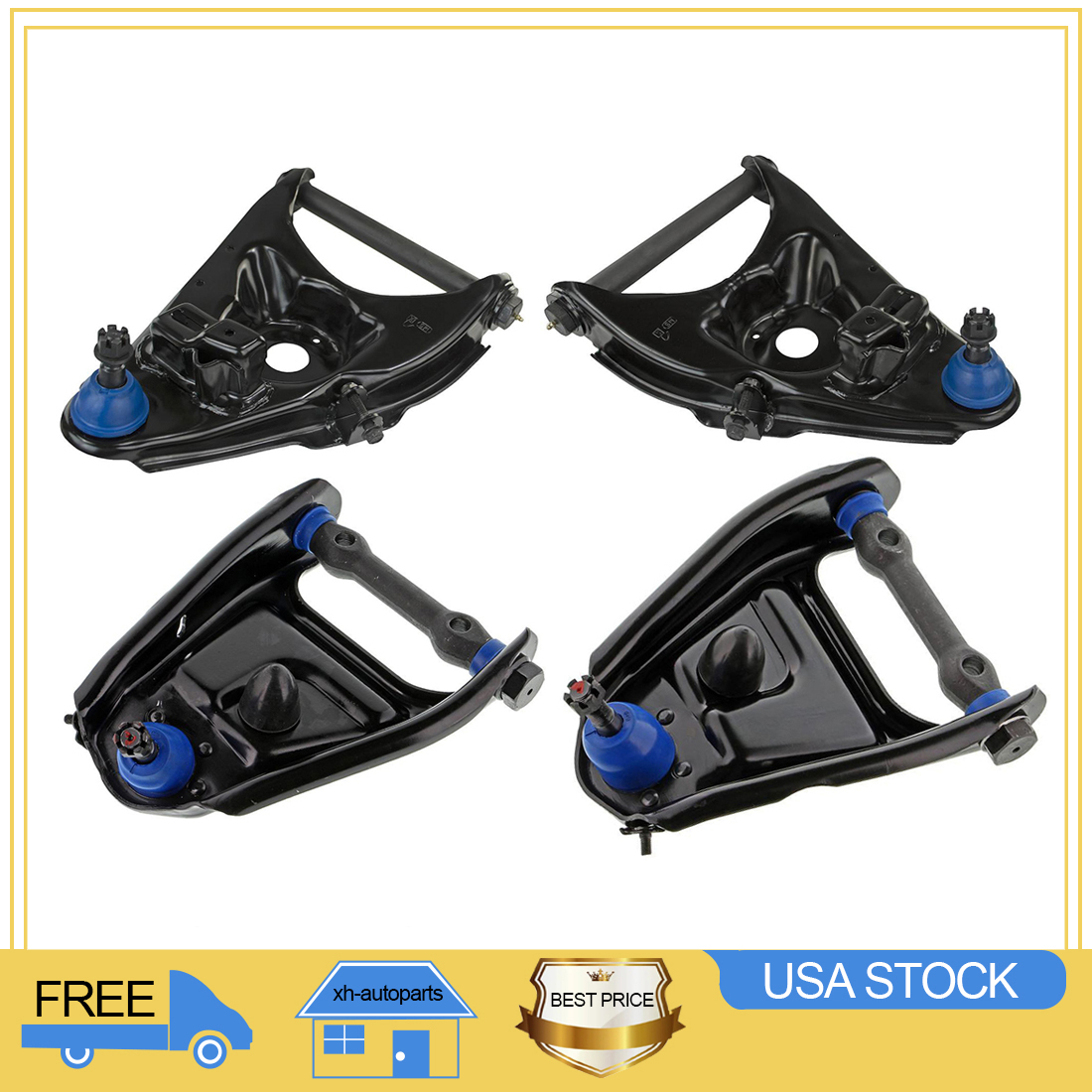 Mevotech Front Lower & Upper Control Arms Kit Set Fits Chevy C20 C30 ...