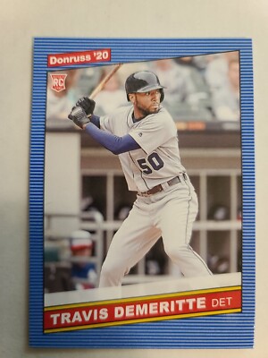 2020 Donruss Baseball 1986 Retro Travis Demeritte #250 RC Detroit ...
