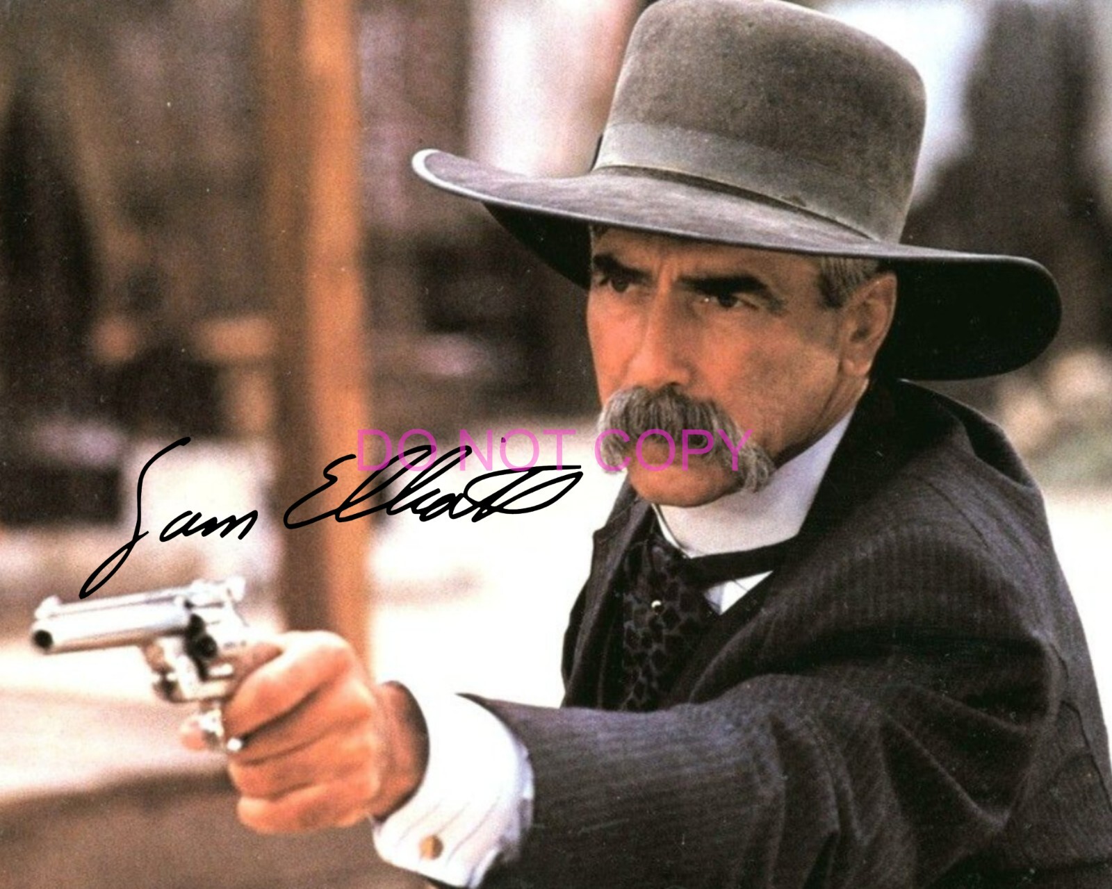 Sam Elliott signed 8x10 REPRINT Photo Tombstone Virgil Earp Hulk ...
