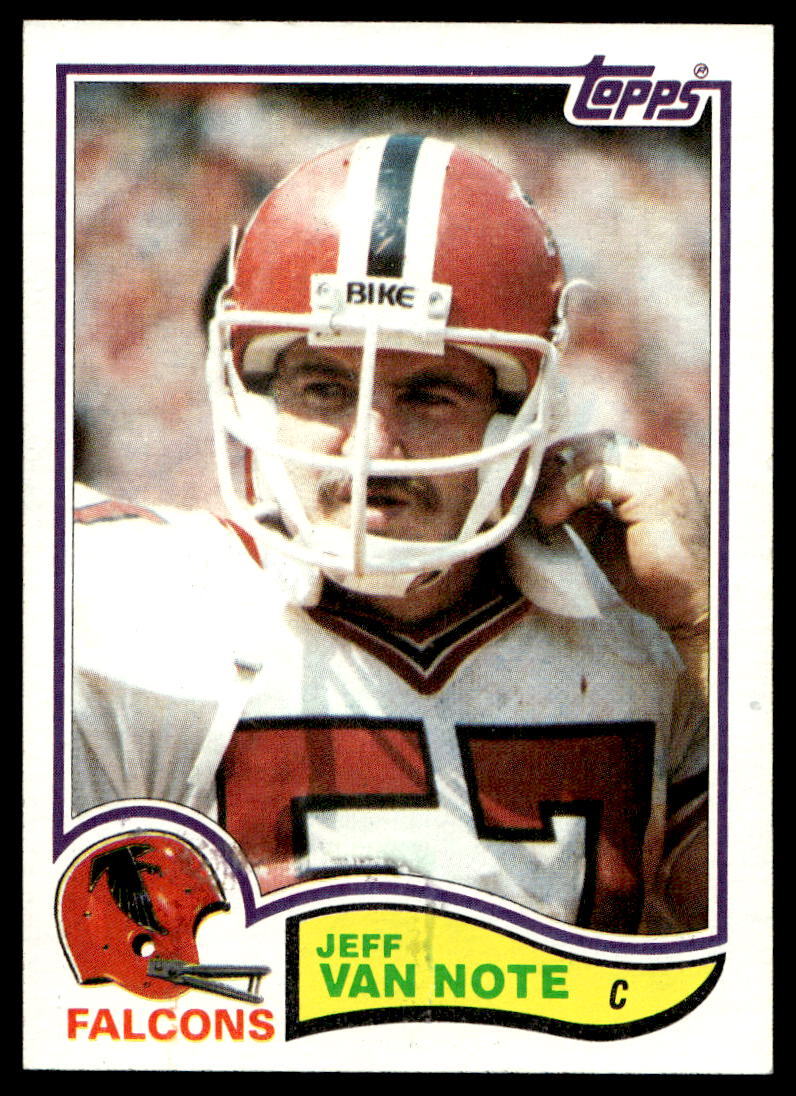 Jeff Van Note 1982 Topps #291 Atlanta Falcons Football Card | eBay