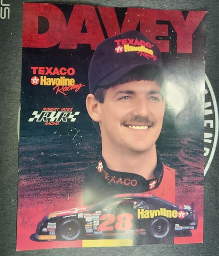 Davey Allison Texaco Havoline #28 Racing Team NASCAR 8.5X11 Promo Hero ...