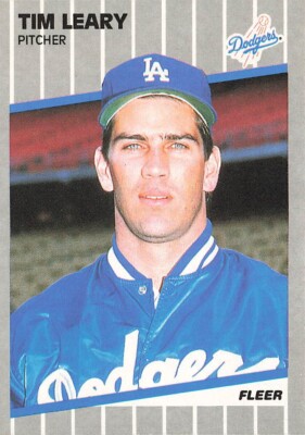 1989 Fleer #65 Tim Leary Los Angeles Dodgers | eBay