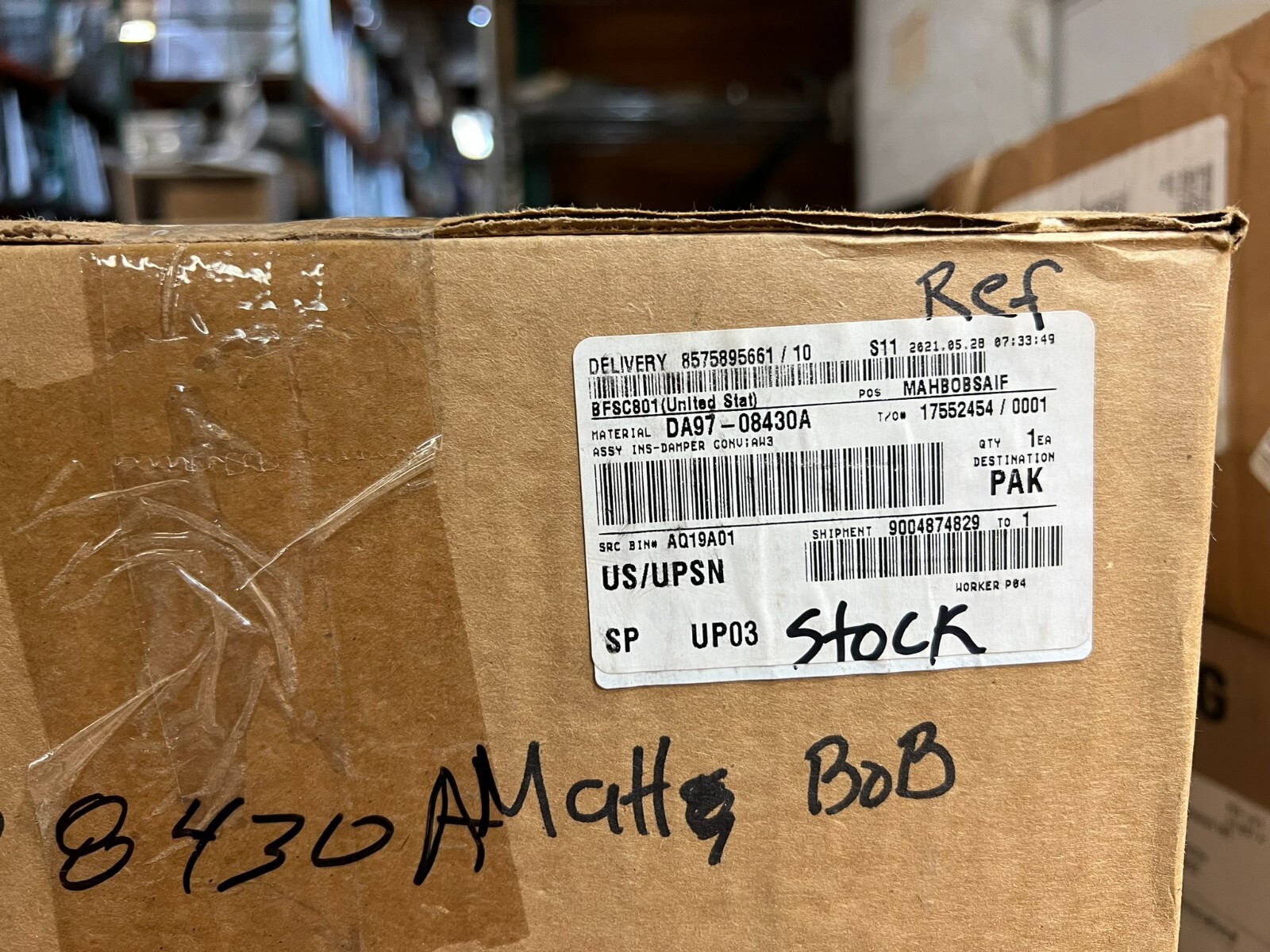 DA97-08430A OEM NEW Samsung Refrigerator Air Damper Assy- RF24R7201SG ...