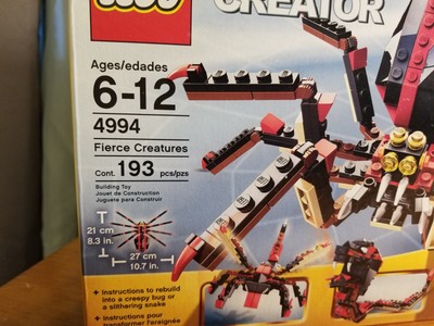 LEGO CREATOR: Fierce Creatures (4994) Spider / Bug / Snake. 100% ...