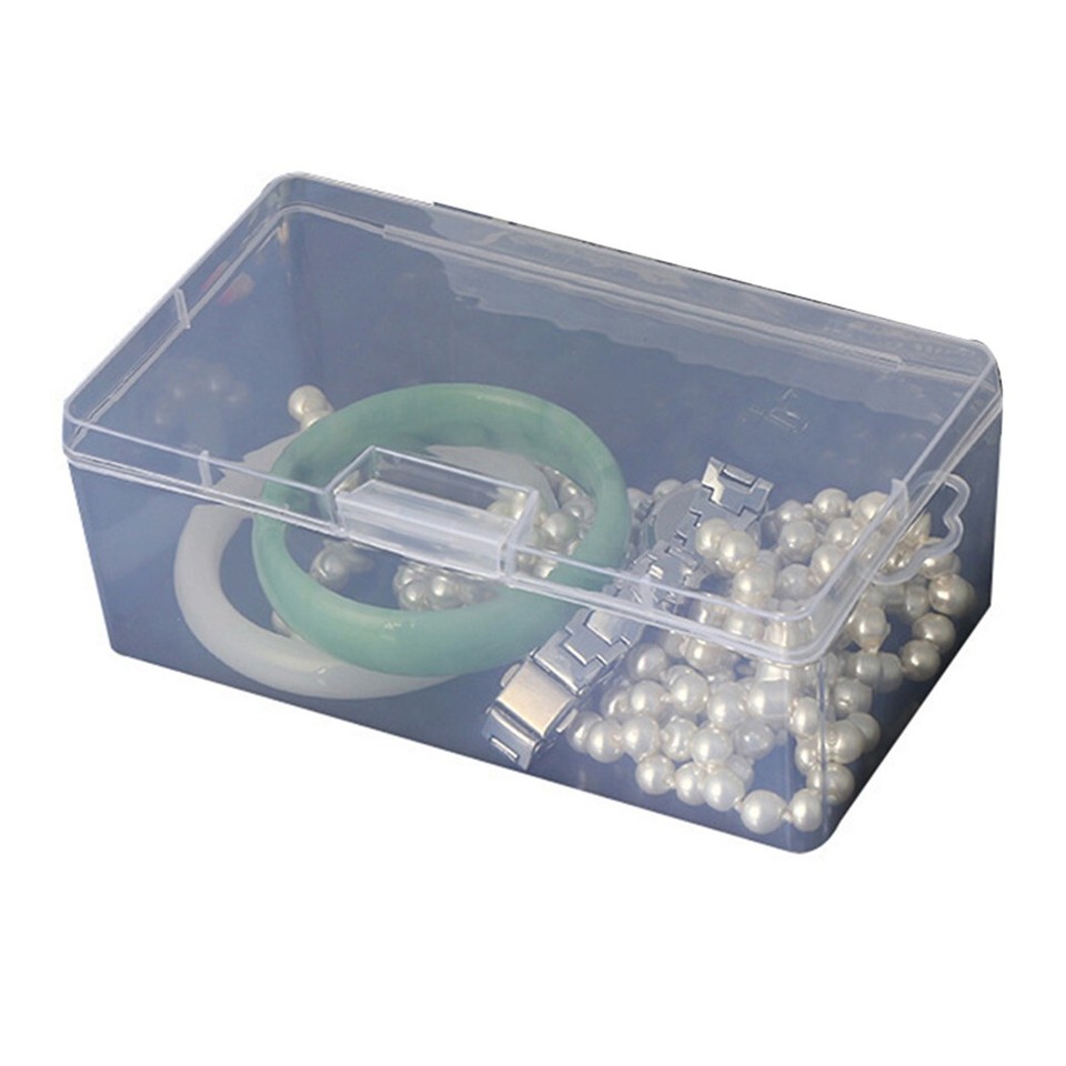 Rectangular Plastic Clear Box With Lid Storage Box Collection Container ...