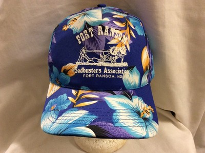 trucker hat baseball cap FORT RANSOM SODBUSTERS ASSOCIATION vintage ...