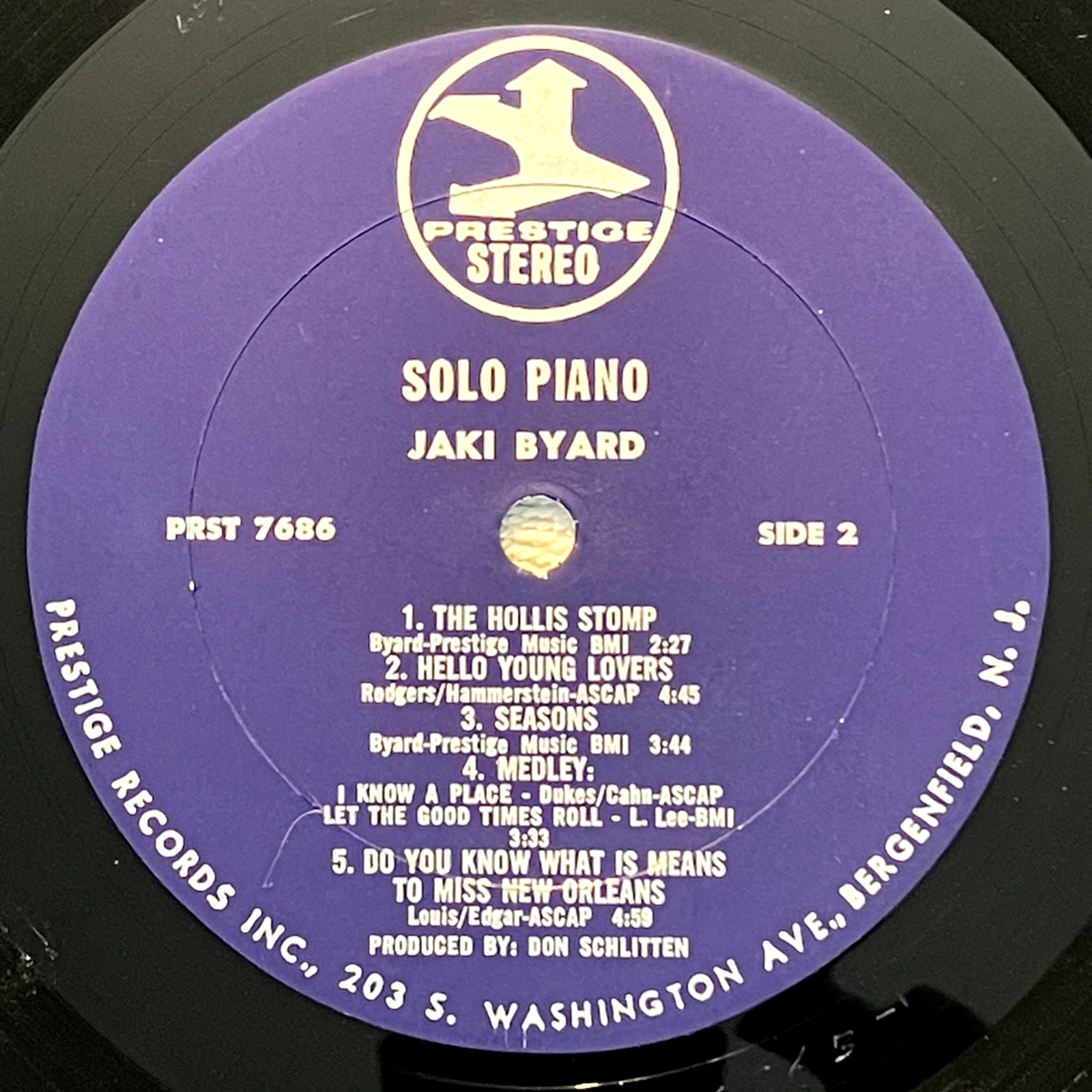 Jaki Byard – Solo Piano 1969 Jazz Vinyl LP Record OG US Prestige PRST ...