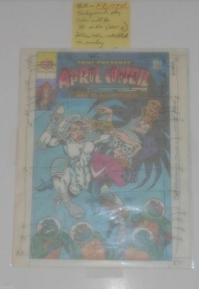 TMNT Teenage Mutant Ninja Turtles Archie April O'Neil #3 Color Guide ...