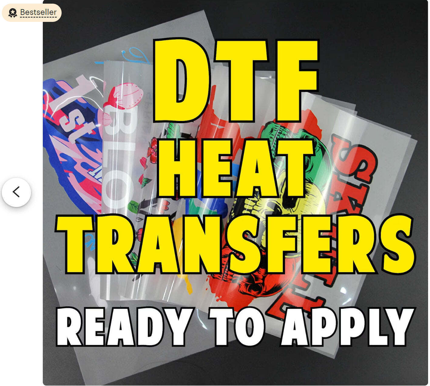 Custom DTF Sheet, Full Color DTF, Shirt Heat Transfer, Ready To Apply ...