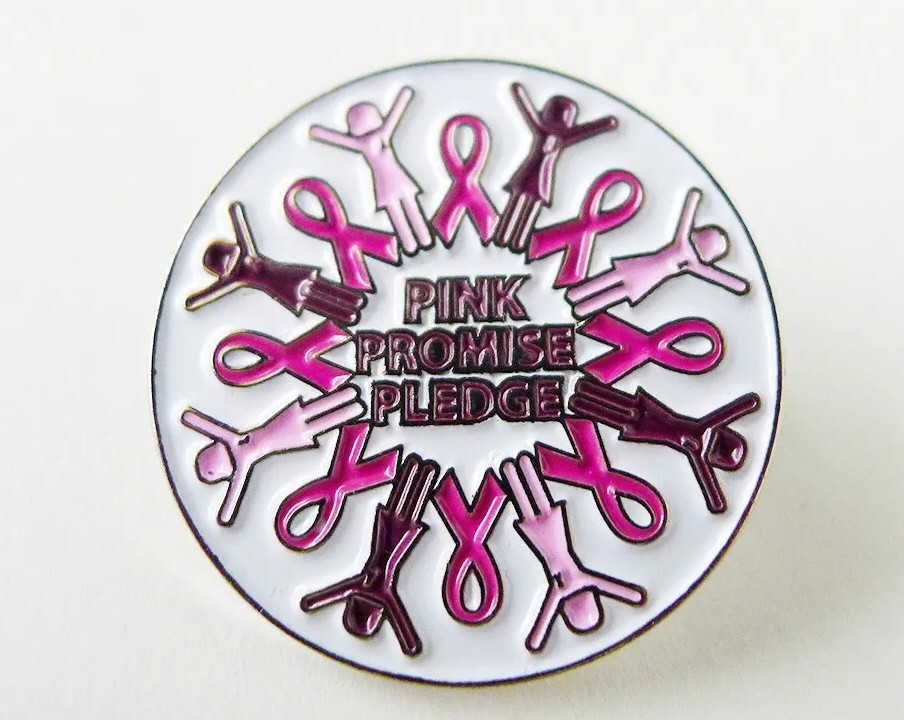 Vintage PROMISE PLEDGE Breast Cancer Awareness Pin | eBay
