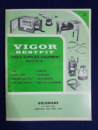 Vigor Bestfit Tools • Supplies • Equipment Catalog BK-130 Vintage ...