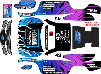 TRAXXAS SLASH trophy truck KB23 Theme wrap decals sticker STOCK 2WD ...