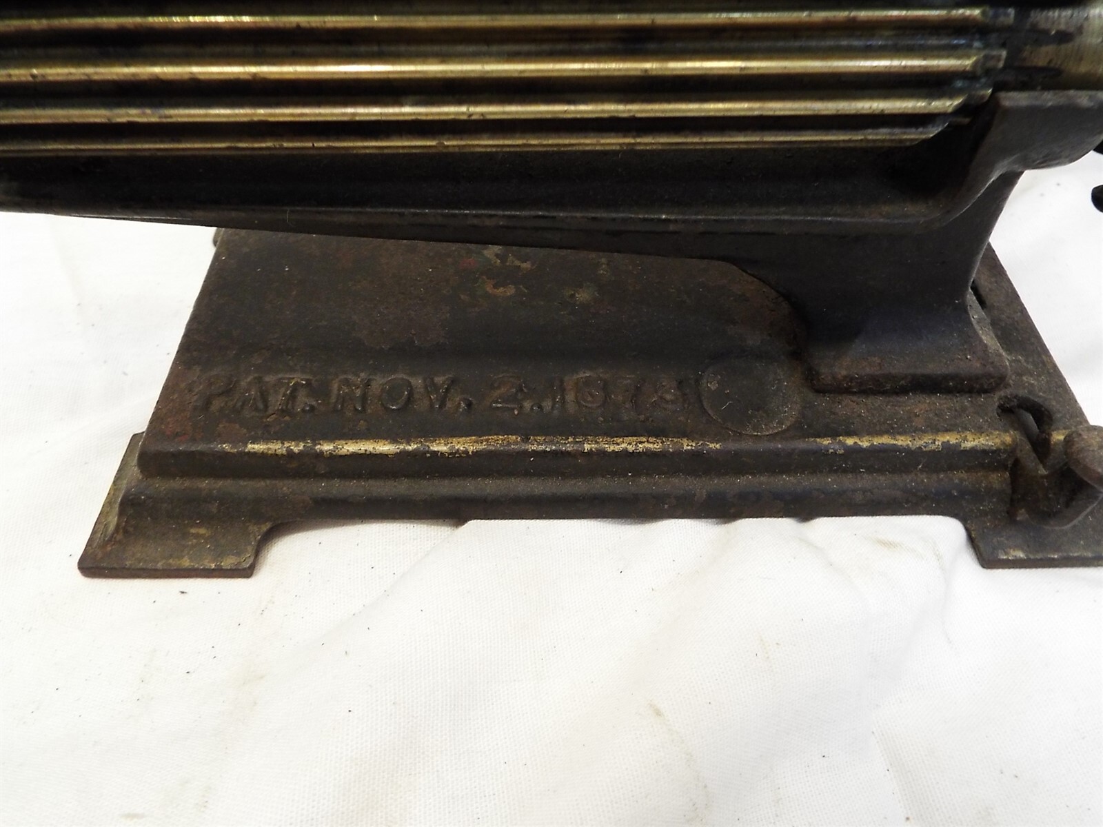 Antique Eagle 1875 Pat Fluting Cast Iron & Brass Hand Crank Tool ...