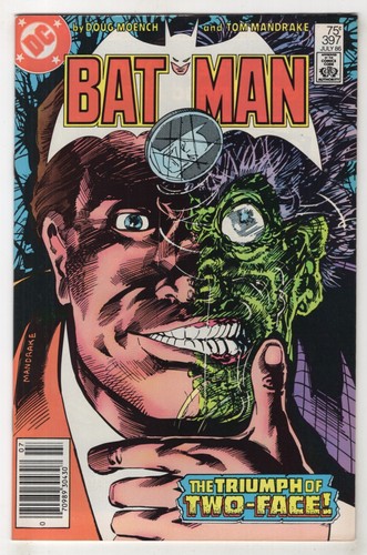 Batman #397 (Jul 1986, DC) [Newsstand Edition] Two-Face, Robin ...
