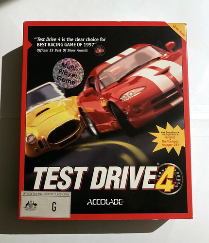 Test Drive 4 - 1997 Racing Game - NEW & SEALED Big Box Australian PC ...
