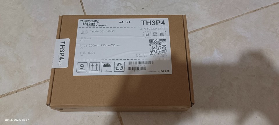 TH3P4G3 THUNDERBOLT GPU DOCK eGPU | eBay