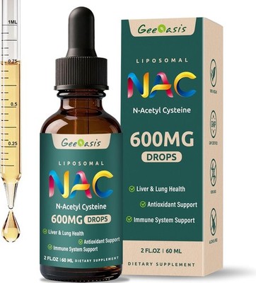 Liposomal Liquid NAC Supplement N-Acetyl Cysteine Drops, N Acetyl ...