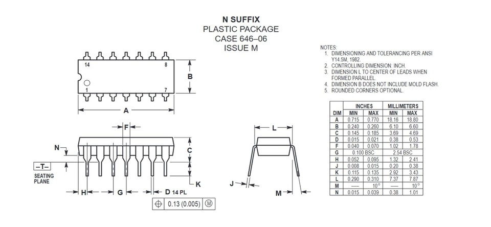 20pcs SN74LS08N 74LS08 HD74LS08P Quadruple 2-Input Positive-and Gates ...