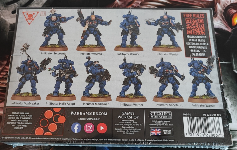 Warhammer 40K Kill Team - Space Marines - Phobos Strike Team [BNIB ...