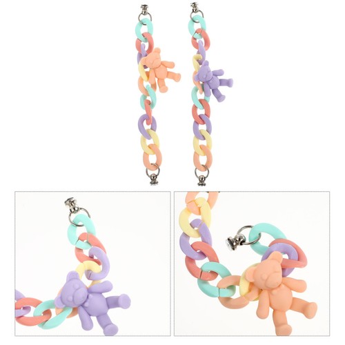 2 Pcs Cell Phone Chain Strap Mobile Lanyard Decorative Chains Acrylic ...