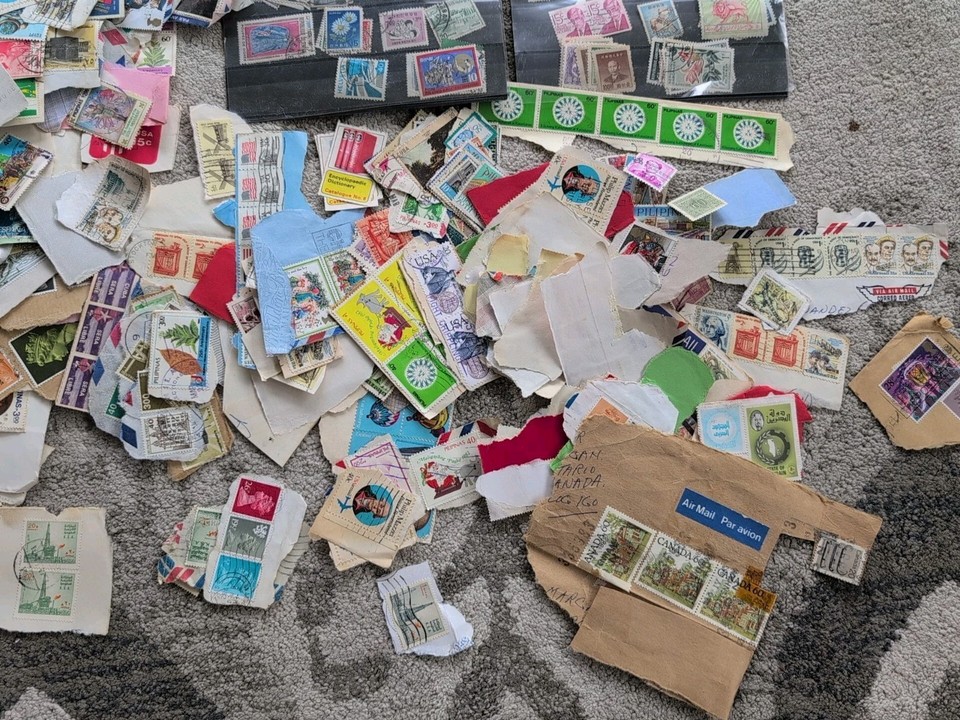 HUGE World Stamp Hoard – Kiloware, Mint, Albums, Envelopes – Estate Lot ...