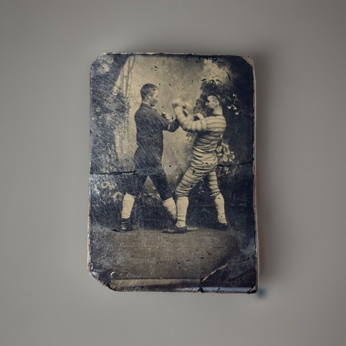 1800’s Antique tintype photo boxers / vtg boxing | eBay