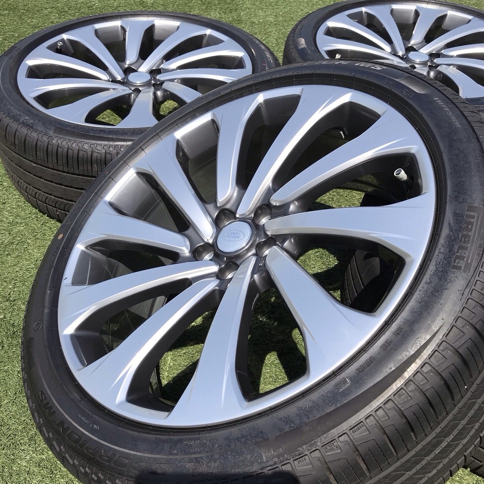 23 RANGE ROVER RIMS TIRES OEM STOCK SET 4 GENUINE 2025 LAND ROVER SV ...