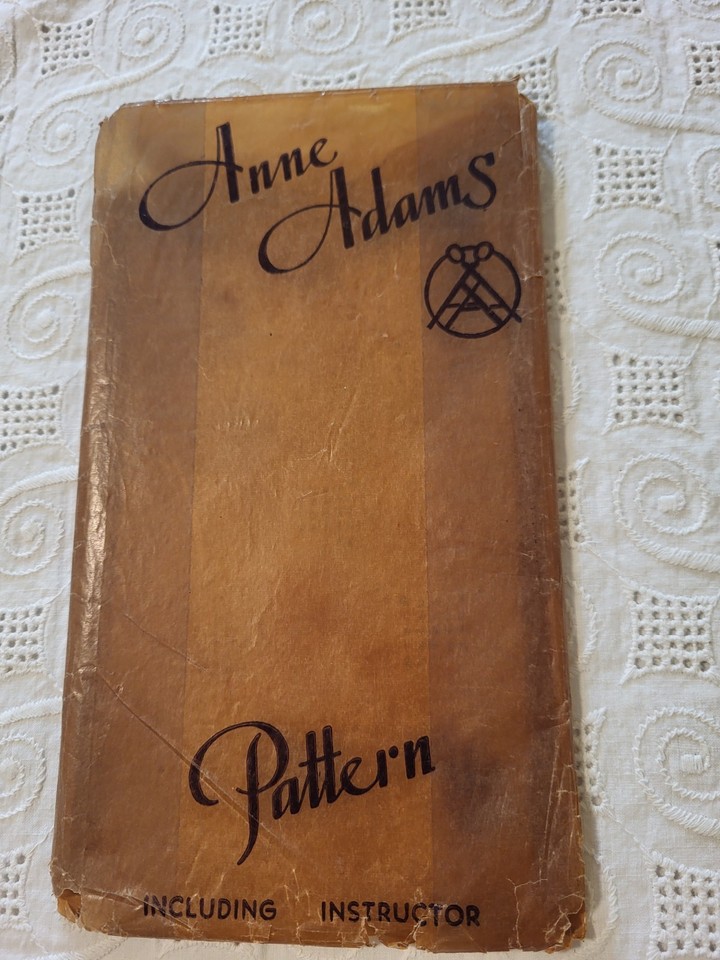 Vtg 1940s Anne Adams Sewing Pattern 4726 Dress Size 18 B36 **MISSING ...