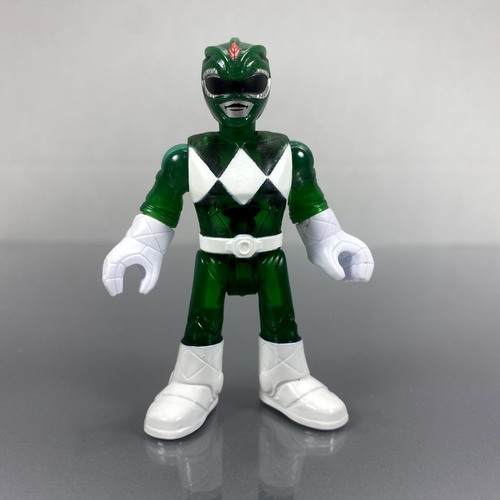 Imaginext Power Rangers GREEN RANGER figure clear from Battle Armor ...