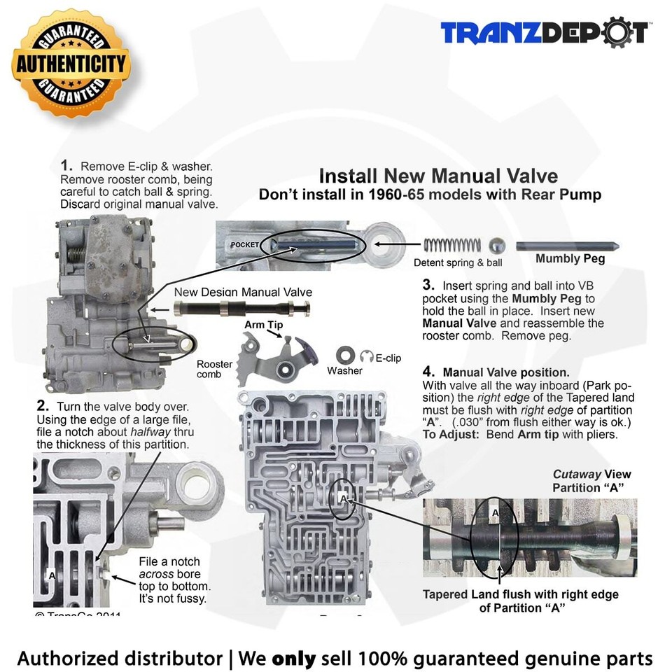 TransGo 32RH TF6 TF8 A727 A904 SHIFT KIT (#SK TFSC) | eBay