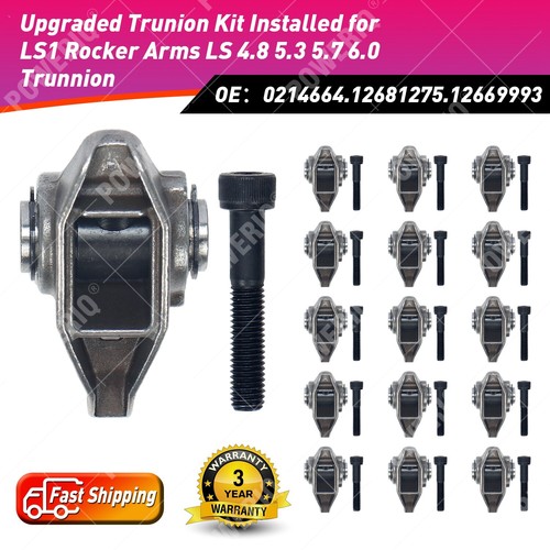 LS1 Rocker Arms W/ Upgraded Trunion Kits Installed LS 4.8 5.3 5.7 6.0 ...