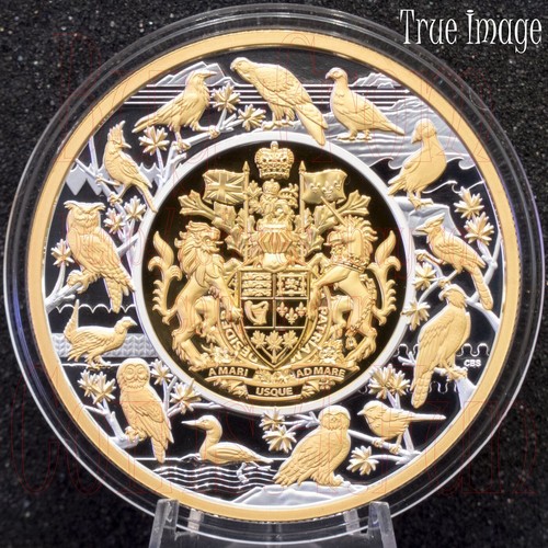 2024 - Heraldic Landscape - Birds of Canada - $50 5 oz Pure Silver Coin ...