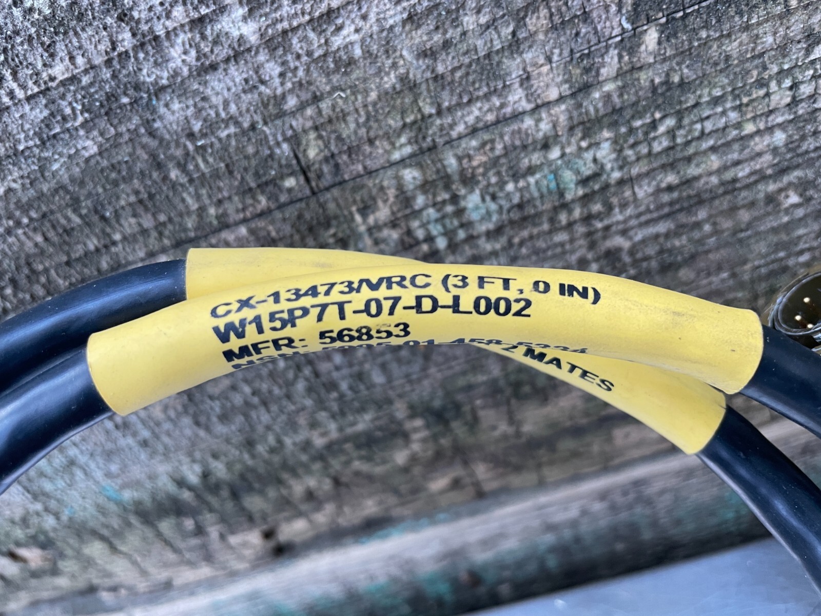 CX-13473/VRC 3 FEET VIC-3 SINCGARS Military Radio Cable HMMWV M998 ...