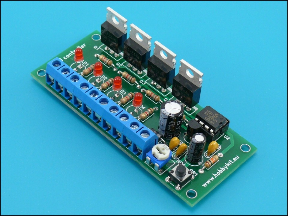 4 Channel LED Controller Chaser Light Show Strobe Strip Microcontroller ...