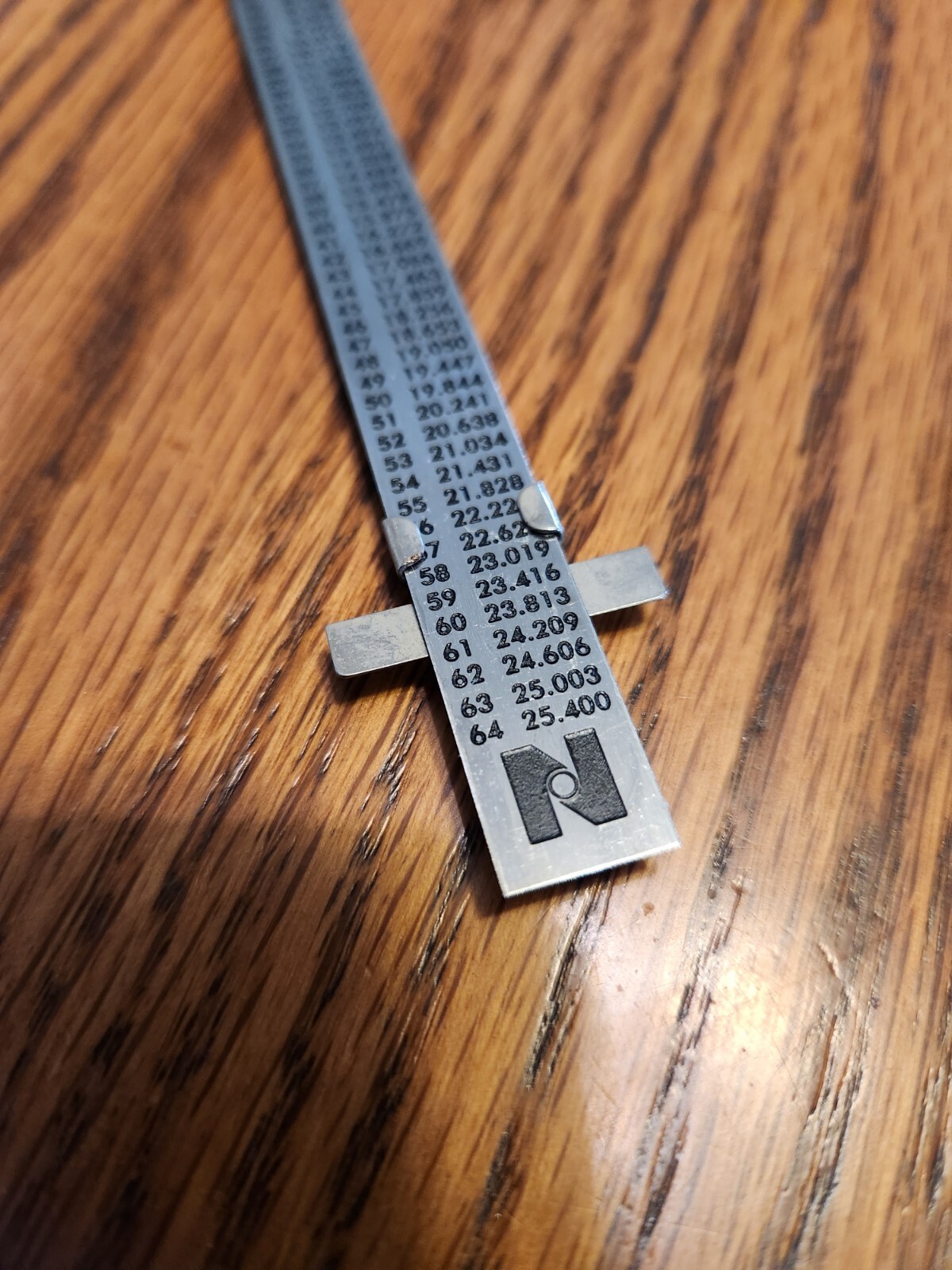 Machinist Pocket Ruler - National Machinery - Tiffin Ohio - stainless ...