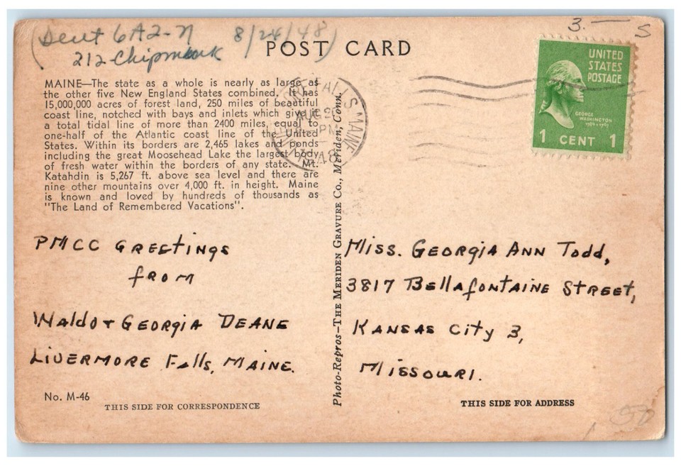 1948 A Maine Travelogue By Walter L Colburn Poem Vintage Posted ...