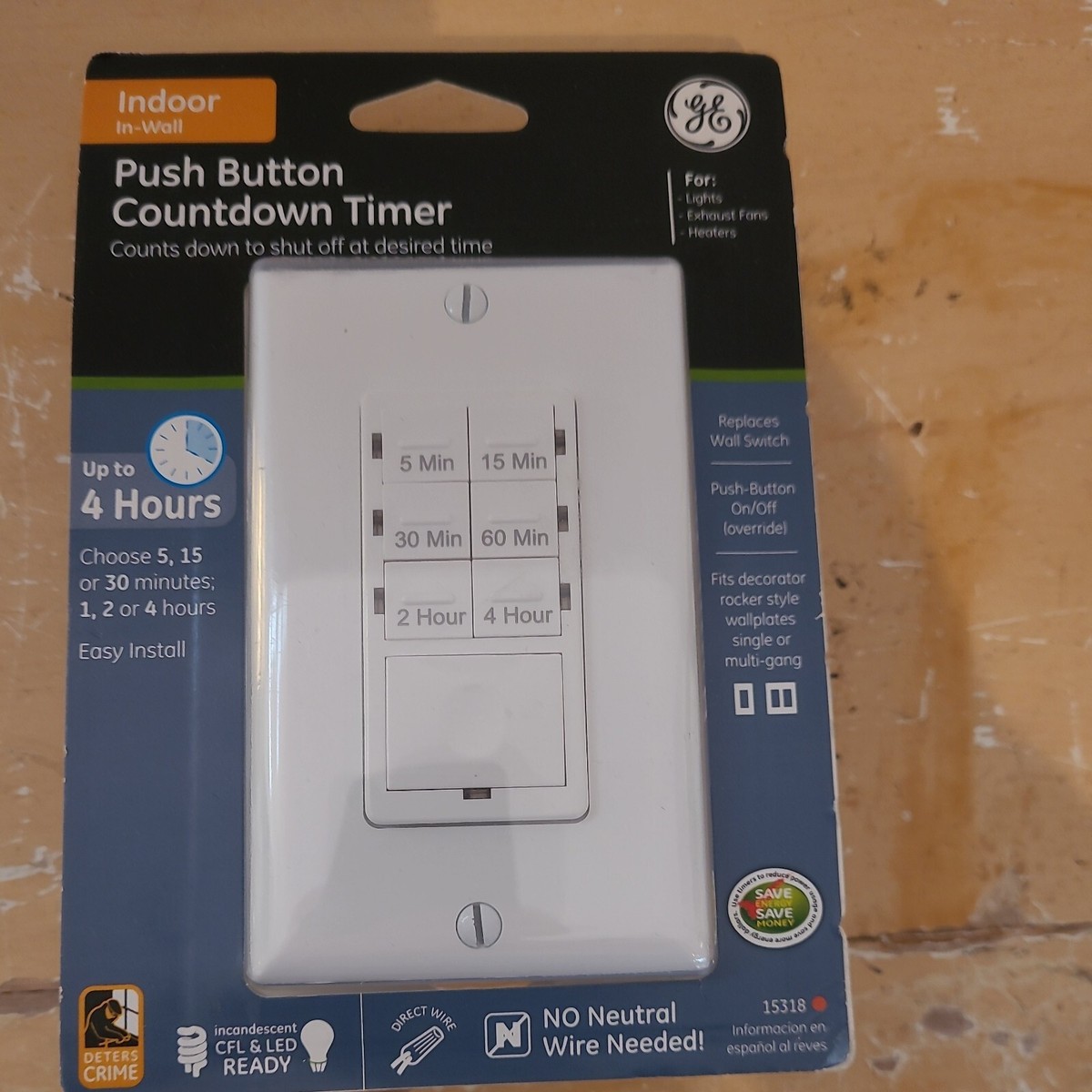 Ge Digital Timer In Wall GE Indoor Digital 24 Hour Timer Ge5115p
